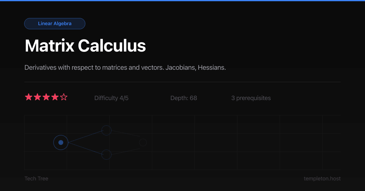Matrix Calculus | Tech Tree | Andrew Templeton | Andrew Templeton